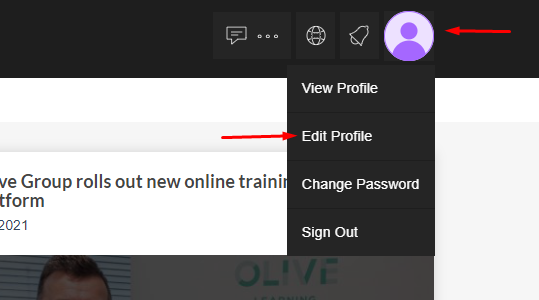Myportfolio - How can I edit my profile? – Olive