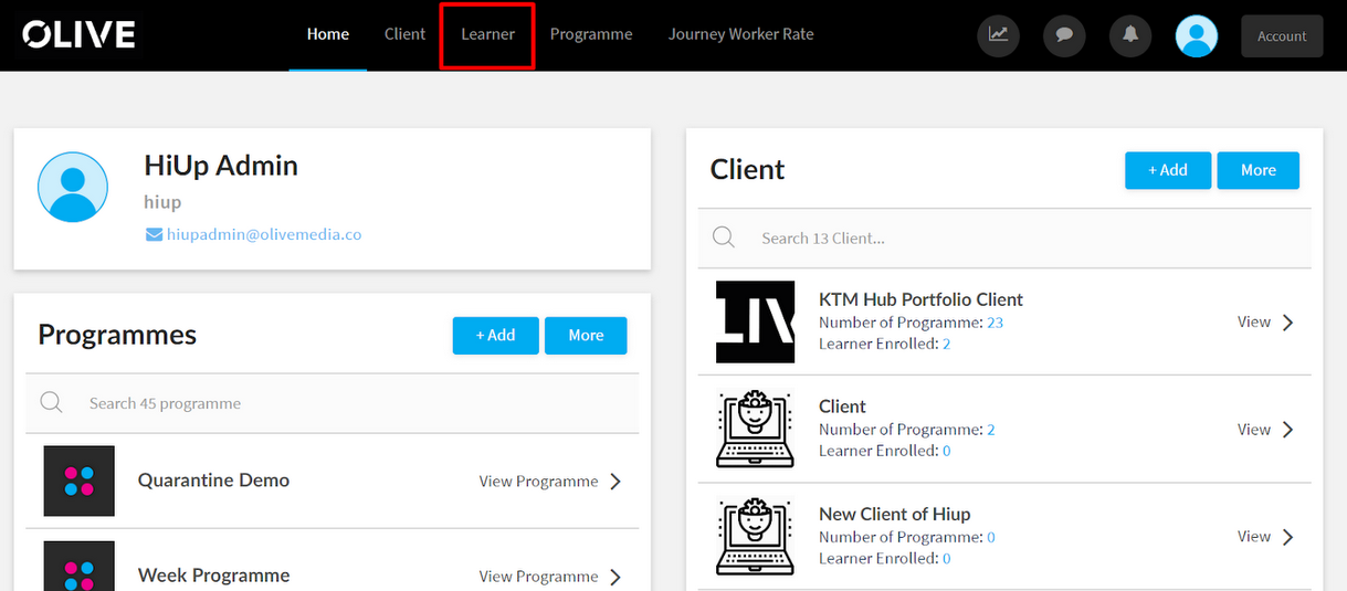 Myportfolio - Learner Section – Olive
