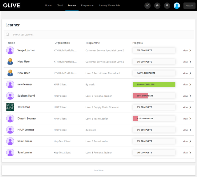 Myportfolio - Learner Section – Olive