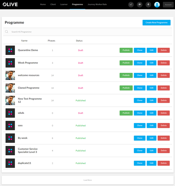 Myportfolio - Programme Section – Olive