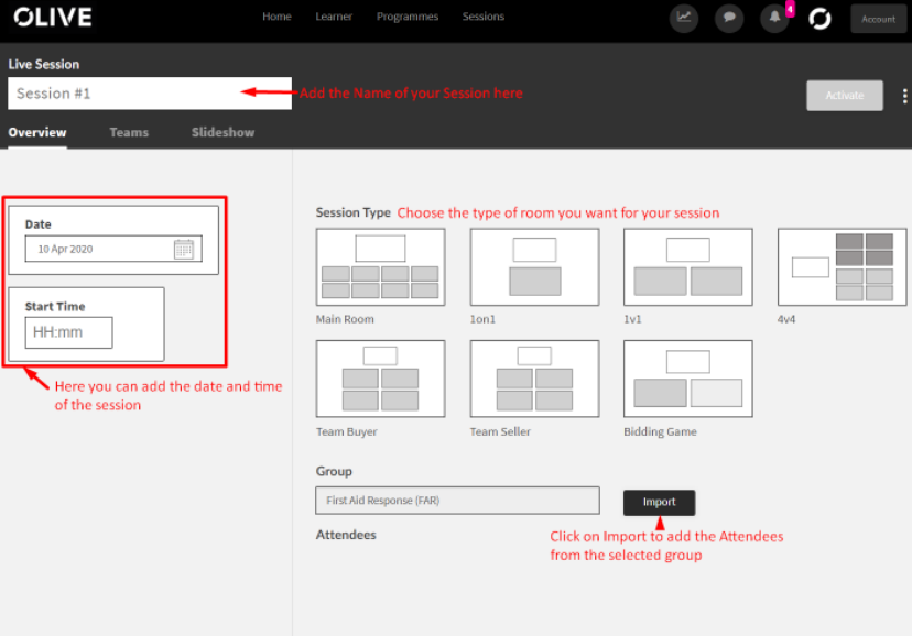 Myportfolio - Programmes Section – Olive