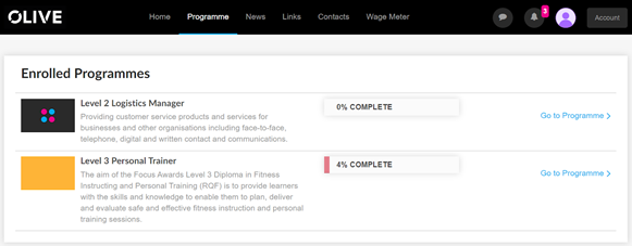 Myportfolio - Programmes Page – Olive