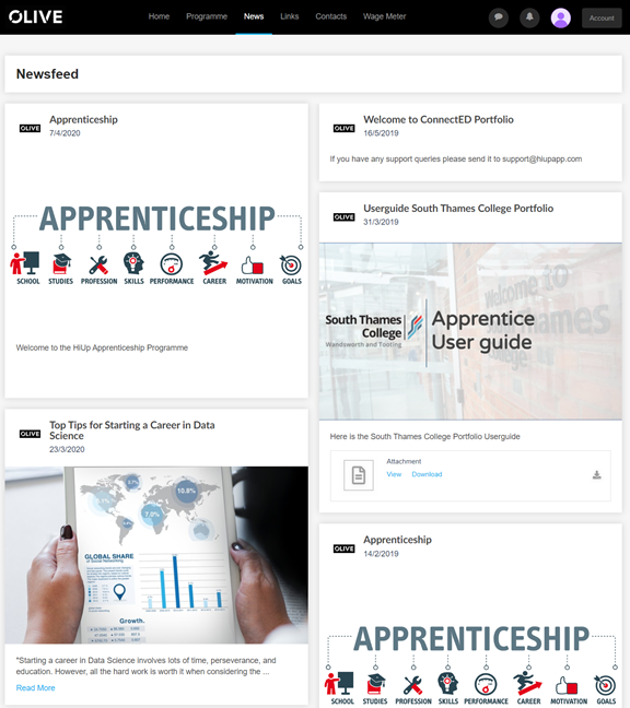 Myportfolio - Newsfeeds & Links – Olive