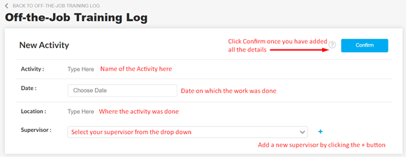 Myportfolio - Off the Job/On the Job Training Log – Olive