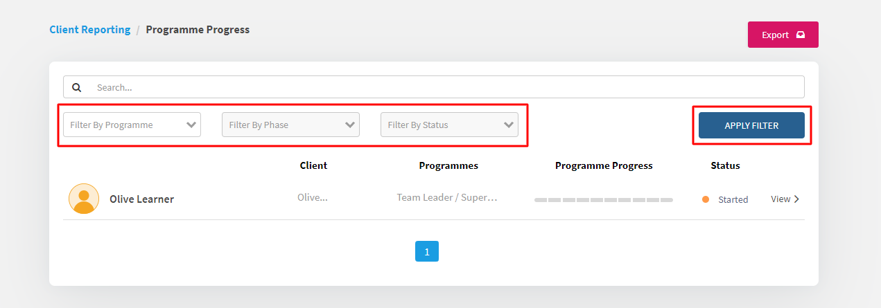 Myportfolio - Client Admin Reporting – Olive
