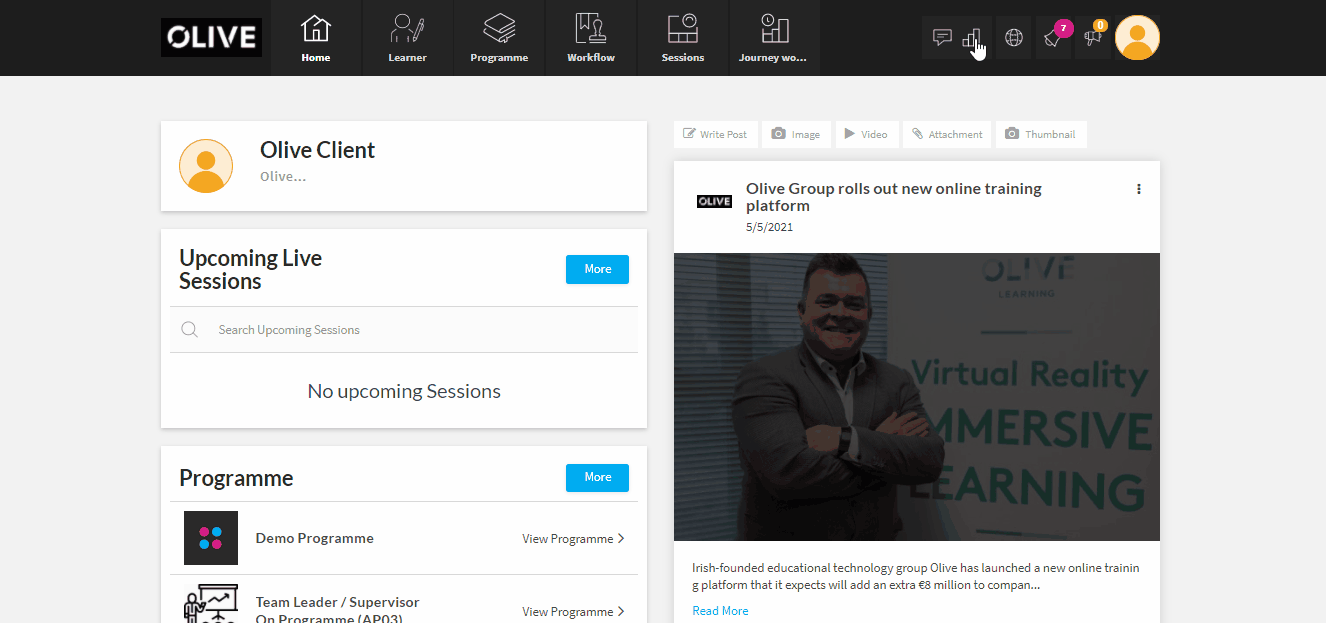 Myportfolio - Client Admin Reporting – Olive