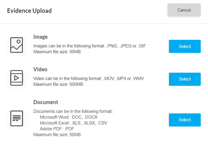 Uploading Evidences - Best Practices – Olive
